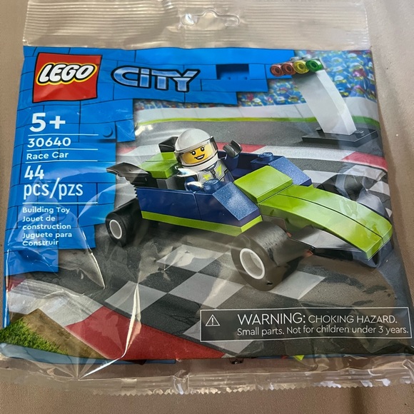 Lego | Toys | Lego City Race Car Poly Bag Blue Green | Poshmark